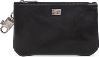 Dolce & Gabbana Homme, Accessoires, Noir, Taille: ONE Size Sac banane en cuir