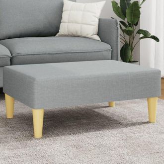 vidaXL Repose-pied gris clair 77x55x31 cm tissu Vidaxl