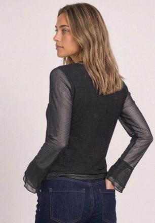Street One Langarmshirt mit Volant&auml;rmeln