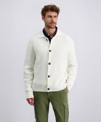 Pierre Cardin Strickjacke mit Rippb&uuml;ndchen