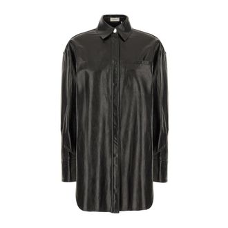 Sportmax Borel Oversized Nappa Shirt - - Blouses & Shirts - Damen - Schwarzk - S