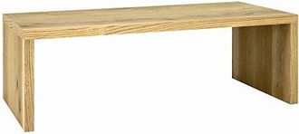 Haku Möbel Couchtisch Eiche, Echtholzfurnier, Wabenplatte - Maße: B 120 cm x H 40 cm x T 60 cm, Style: Modern