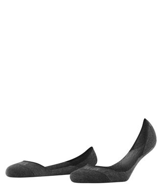 Falke Damen Füßlinge Invisible Step Medium Cut W In Baumwolle unsichtbar einfarbig 1 Paar, Schwarz Black 3000, 35-36