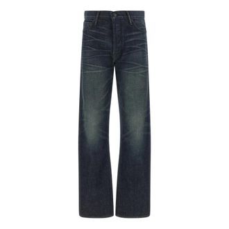 Tom Ford Stonewashed Denim Low Waist Boyfriend Jeans - - Jeans - Damen - Blau - W27