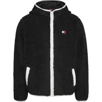 Tommy Jeans Kunstpelz Shearling Jacken Schwarz Rei&szlig;verschluss - - Jackets - Herren - Schwarzk - S