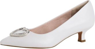 Marco Tozzi by Guido Maria Kretschmer Damen Pumps Spitz Kleiner Absatz, Wei&szlig; (White), 40 EU