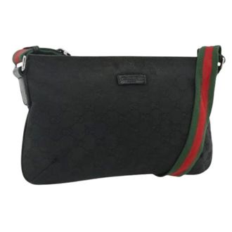 Gucci Sac bandouli&egrave;re vintage Pre-owned - Femme - Pre-owned - Noir - Taille: ONE Size