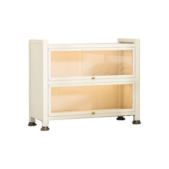 Generic Gro&szlig;z&uuml;giger Aufbewahrungsschrank, Sideboard aus Kohlenstoffstahl mit aufklappbarer T&uuml;r und sichtbarer Schrankt&uuml;r zur Pr&auml;sentation von Gegenst&auml;nden, ge