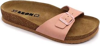 Leon 4021 Sandales Sabots Mules Chaussons Chaussures en Cuir, Femme, Rose, EU 38