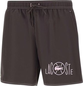 Lacoste Homme, Maillots de bain, Brun, Taille: S Short de bain mi-longueur