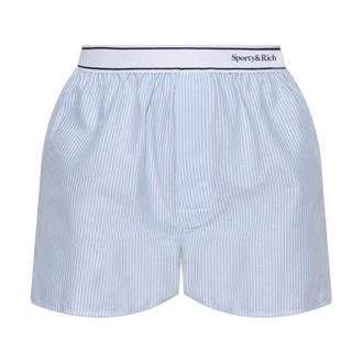 Sporty & Rich Shorts aus der Riviera-Kollektion - - Shorts - Damen - Blau - XS
