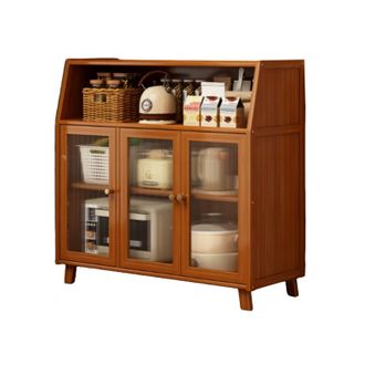 Generic Sideboard aus Holz, wandmontierter Aufbewahrungsschrank, ger&auml;umiger K&uuml;chenschrank mit Arbeitsfl&auml;che, geeignet for Wohn- und Esszimmer(100x95x32cm)