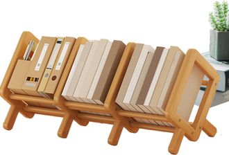 Generico f&uuml;r Schreibtisch, B&uuml;cherregal, einziehbar, aus Holz, dekorativ, f&uuml;r Wohnzimmer, B&uuml;ro, Zuhause, Kinderecke