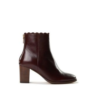 Maison Toufet Bottines Giselle &agrave; talon en cuir