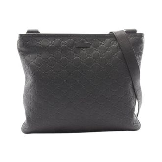 Gucci Sac bandouli&egrave;re en cuir Guccissima Pre-owned - Femme - Pre-owned - Noir - Taille: ONE Size