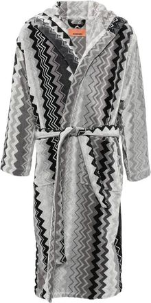 Missoni Home Femme, V&ecirc;tements de nuit et de d&eacute;tente, Gris, Taille: 40 FR Peignoir de bain &agrave; capuche Giacomo