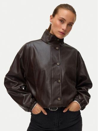 Vero Moda Jacke aus Kunstleder Polly 10344161 Braun Relaxed Fit