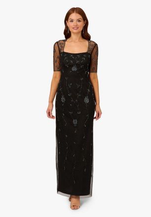 Adrianna Papell Abendkleid Beaded Long Dress Tailliert, figurbetont, elegant
