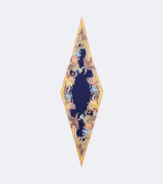 Etro Foulard serg&eacute; de soie &agrave; imprim&eacute;