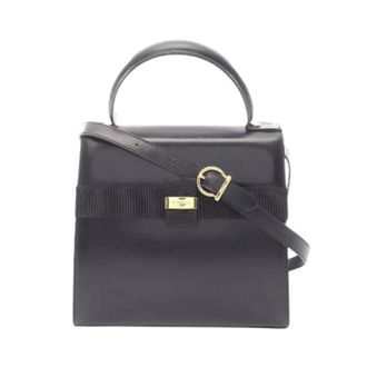 Ferragamo Pre-owned Vara Ribbon Leder 2way Bag - - Pre-owned - Damen - Schwarzk - ONE SIZE