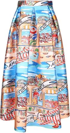 Alessandro Enriquez Femme, Jupes, Multicolore, Taille: 40 FR Sk02 DU Summer