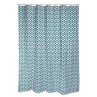 Spirella Schimmel Duschvorhang-Anti-Bakteriell, waschbar, wasserdicht, Polyester, Deep Forest 180x200cm Weiß Grün, Blue, 180 x 200 cm