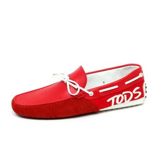 Tod's New Laccetto Occh. New Gommini 122 Patch - - Shoes - Herren - Rot - 42 1/2 EU