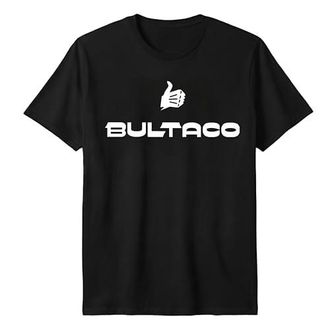 Generico T-shirt Bultaco Logo noir pour homme, 100 % coton, Noir, XXL