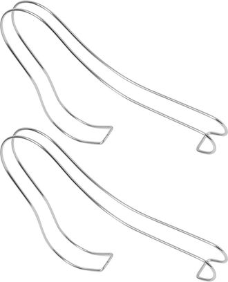 NUOBESTY 2 St&uuml;ck Edelstahl Schuhst&auml;nder mit Gebogener Form f&uuml;r Damen Sandalen und High Heels Langlebig und Rostfrei als Schuhdisplay und Organizer im Einzelhan