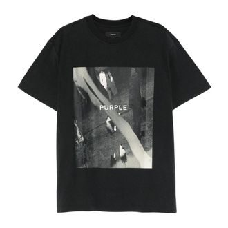 Purple Homme, Tops, Noir, Taille: 2XL Purple Brand T-shirts et Polos