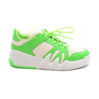 Giuseppe Zanotti Multicolor Leder Sneakers Hergestellt in Italien - - Shoes - Herren - Gr&uuml;n - 41 EU