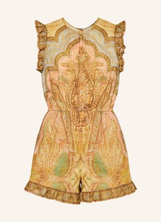 Zimmermann Jumpsuit Awaken Mit R&uuml;schen beige