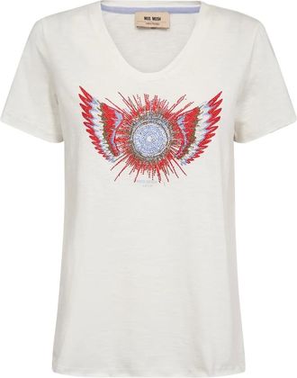 Mos Mosh MOS Mosh, Femme, Tops, Beige, Taille: 44 FR MMRomi Gethi O-Ss Glam Tee