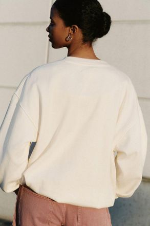 Next Sweater Sweatshirt mit Applikation (1-tlg)