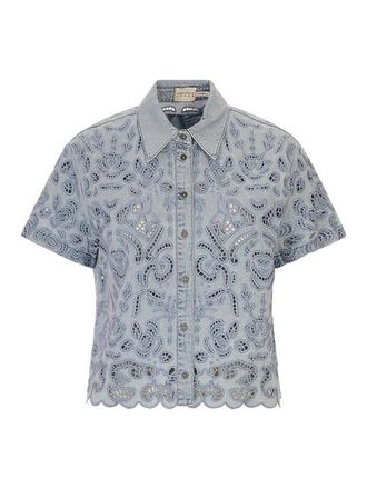 Alice & Olivia Chemise - Bleu