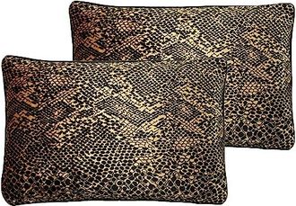 Riva Paoletti Python Polyester Filled Cushions Twin Pack
