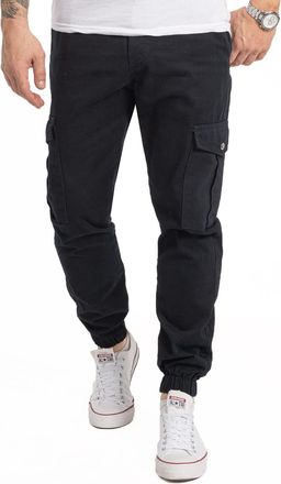 Rock Creek Herren Hose Cargohose Tapered Fit Chino Hose Cargo Hose Jogging Casual Pants M&auml;nnerhose Freizeithose Hosen Herrenhose RC-2356 Navy W40 L32