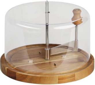KESPER | Käsehobel mit Haube | FSC-zertifiziertem Akazienholz | 21,7 cm Ø | ideal für den täglichen Gebrauch