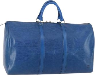 Louis Vuitton unisex, Pre-owned, Bleu, Taille: ONE Size Sac Week-end Vintage Pre-owned