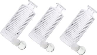 Valiclud INOOMP 3 Stück Glas Aroma Diffuser Flaschen ohne Deckel mit Glasstopfen Transparente Duftflaschen für Ätherische Öle Wiederverwendbar Dekorativ und Pr