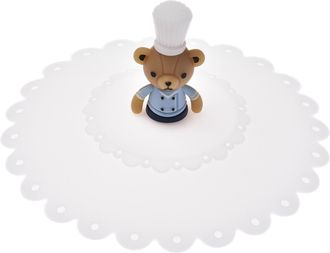Generic Niedliche tierische Silikon-Becherdeckel - Silikon-Glasbecherdeckel, Wave Soldier Bear Becherdeckel | Silikonbecherdeckel mit Wave Soldier Bear-Versch