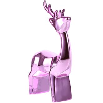 Pretyzoom Keramik-rehfigur F&uuml;r Tisch Dekoration Kleine Tierstatue Aus Keramik Dekofigur REH F&uuml;r Schreibtisch Oder B&uuml;cherregal