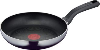 T-fal Resist Bratpfanne 24 cm beschichtet, nicht induktionsgeeignet, Titanium Antihaftversiegelung, Thermo-Signal bei idealer Brattemperatur, leichte Reinig