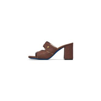Loriblu Asymmetrische Mules mit doppelten Riemen vorne - - Shoes - Damen - Braun - 35 EU