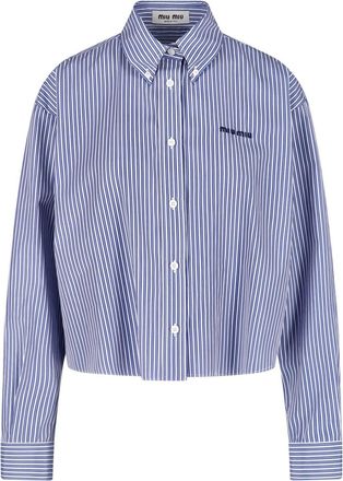 Miu Miu Striped Cotton Shirt