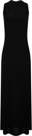 Helmut Lang Robe longue &agrave; d&eacute;collet&eacute; dos et fente lat&eacute;rale