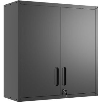 Angel Cerd&aacute; Armoire murale m&eacute;tallique avec serrure et &eacute;tag&egrave;re - Robuste, id&eacute;ale pour garage, atelier et bureau, H 77 cm &times; L 75 cm &times; P 30 cm