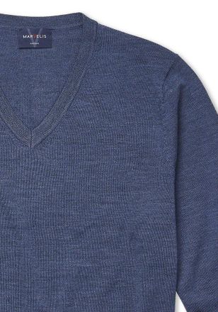 Marvelis V-Ausschnitt-Pullover