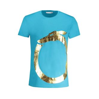 Trussardi Cotton T-Shirt - - Tops - Herren - Blau - 2XL