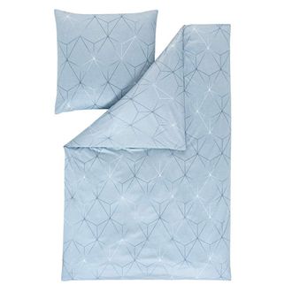 ESTELLA Bettw&auml;sche Kian | Taube | 135x200 cm + 80x80 cm | b&uuml;gelfreie Qualit&auml;t | pflegeleicht & trocknerfest | ideale Vier-Jahreszeiten-Garnitur | 100% Baumwol